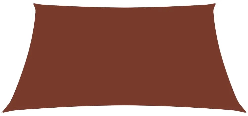 Stínící plachta oxfordská látka obdélníková 6 x 7 m cihlová,  135387