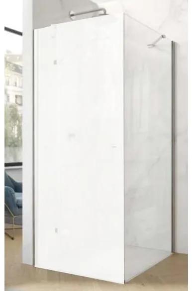 Hüppe Astra Boční stěna, 75 cm, stříbrný profil/čiré sklo PX0201.069.322