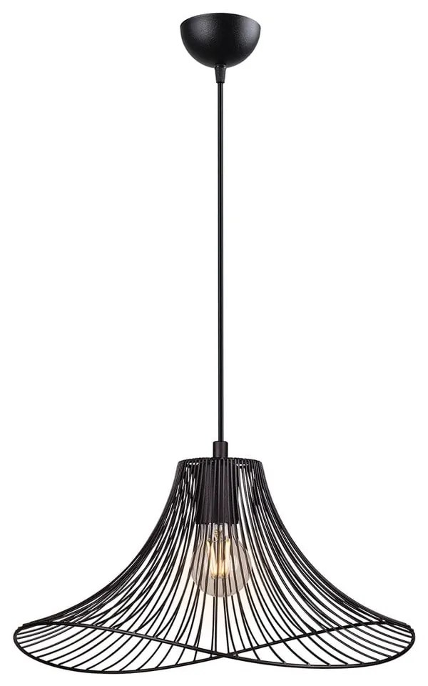 Černé závěsné svítidlo ø 40 cm Wavy – Squid Lighting