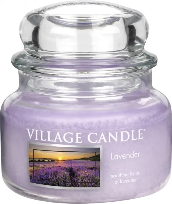 Village Candle Vonná svíčka ve skle, Levandule - Lavender, 11oz Premium