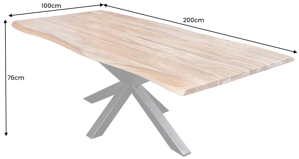 Designový jídelní stůl Massive II 200 cm Sheesham