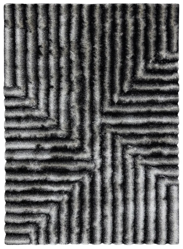 Dywany Łuszczów, Kusový koberec Flim 010-B3 grey, 80x150, šedá, ložnice