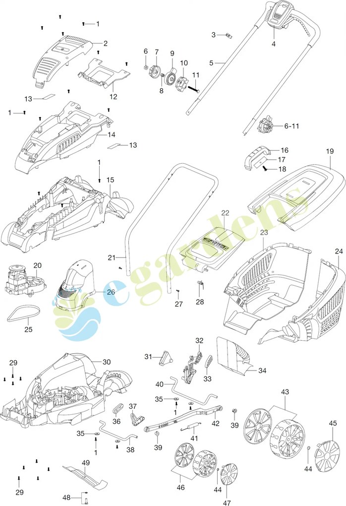 Gardena 37E PowerMax el.sekačka na trávu 4075-20