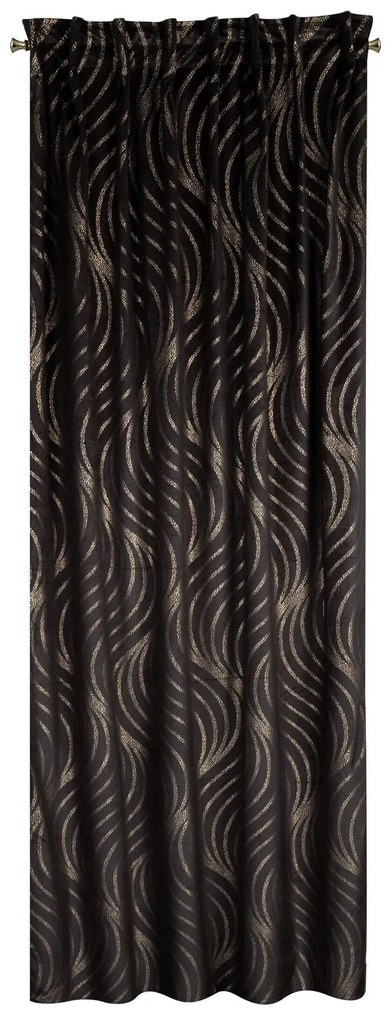 ZATEMŇOVACÍ ZÁVĚS NA PÁSCE LIMITED COLLECTION VICTORIA3 140X270 CM ČERNÁ