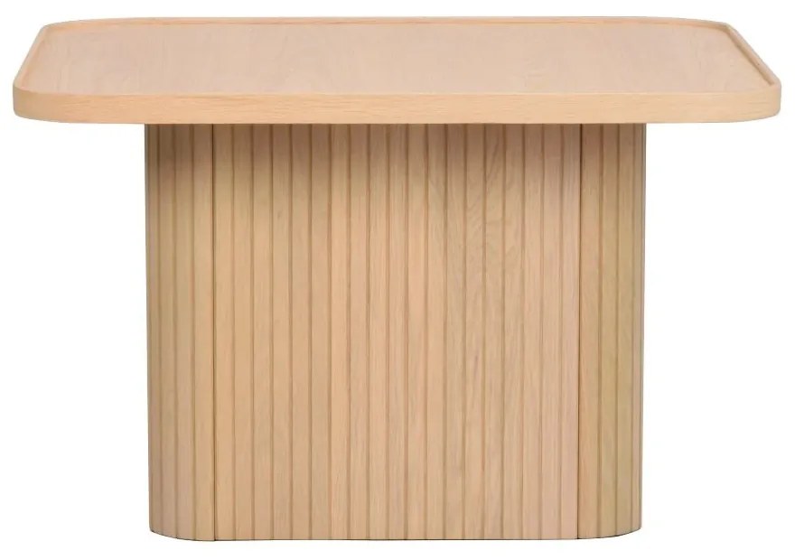 Přírodní odkládací stolek z dubového dřeva Rowico Sullivan, 60 x 60 cm