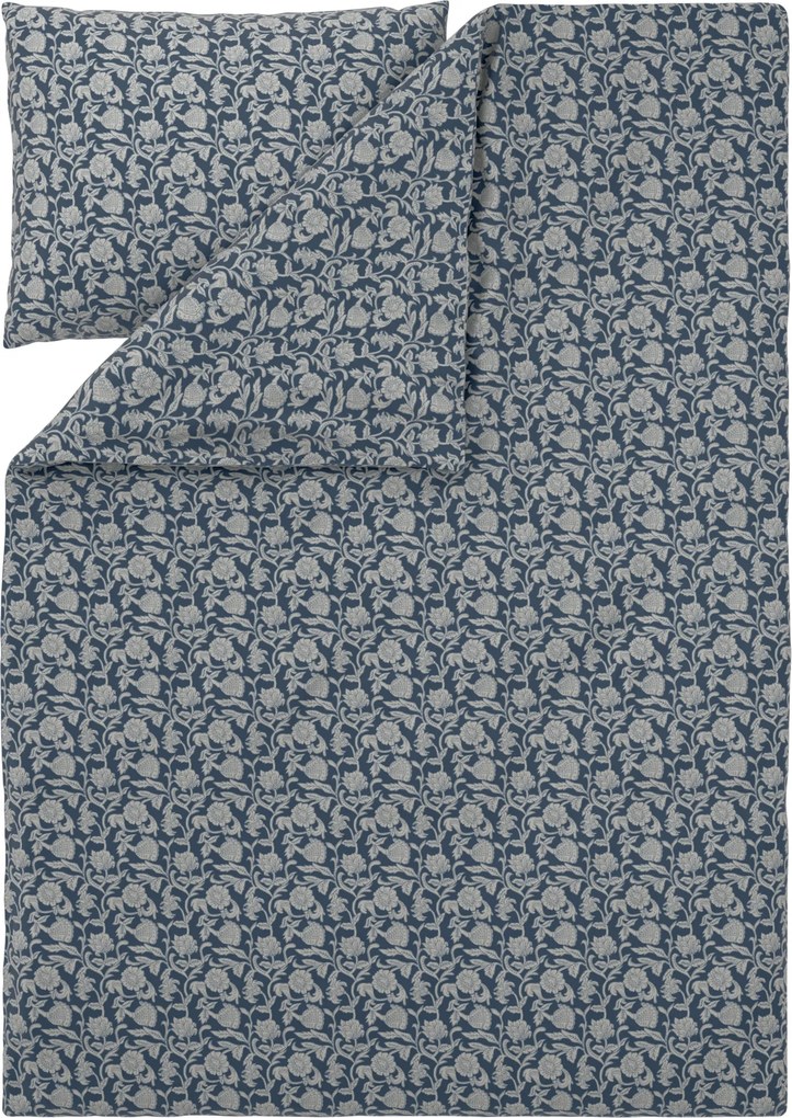Livarno® Ložní povlečení Renforcé, 140 x 200 cm , 70 x 90 cm (modrá)