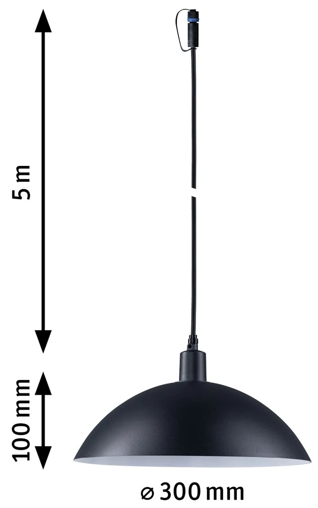 Paulmann 93103 Plug&Shine Mapalo, závěsné svítidlo 1xE14, průměr 30cm, IP44
