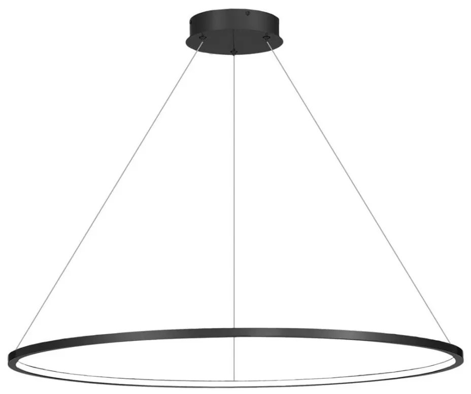 LED Lustr na lanku SATURNO LED/57W/230V pr. 100 cm IP44 antracit