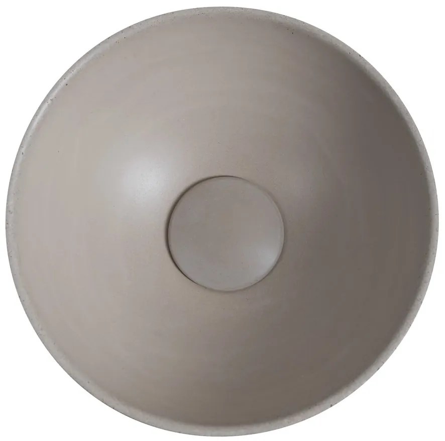 Sapho Sapho, MINOR betonové umyvadlo na desku, průměr 26cm, písková, MR26014