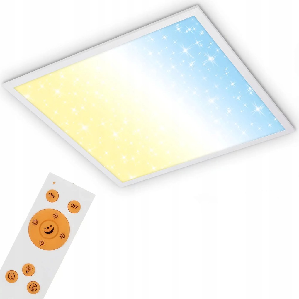 Led panel na dálkové ovládání stropní svítidlo 45 cm 24 W hvězdná obloha stmívatelné barvy