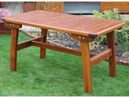 Dřevěný zahradní stůl GOLDEN - 137 cm - 3D5511