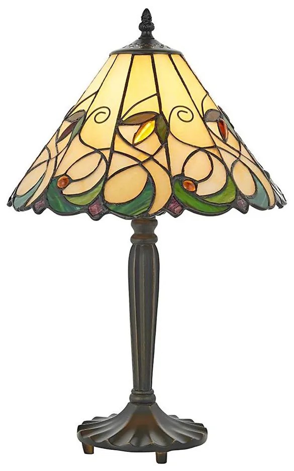 Endon 64195 - Stolní lampa Tiffany JAMELIA 1xE27/60W/230V pr. 31 cm