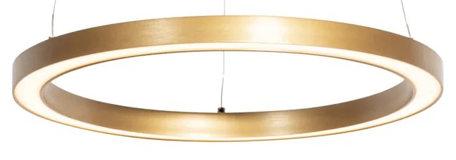 Zlaté závěsné svítidlo 40 cm vč. LED se 3stupňovým stmívačem - Girello