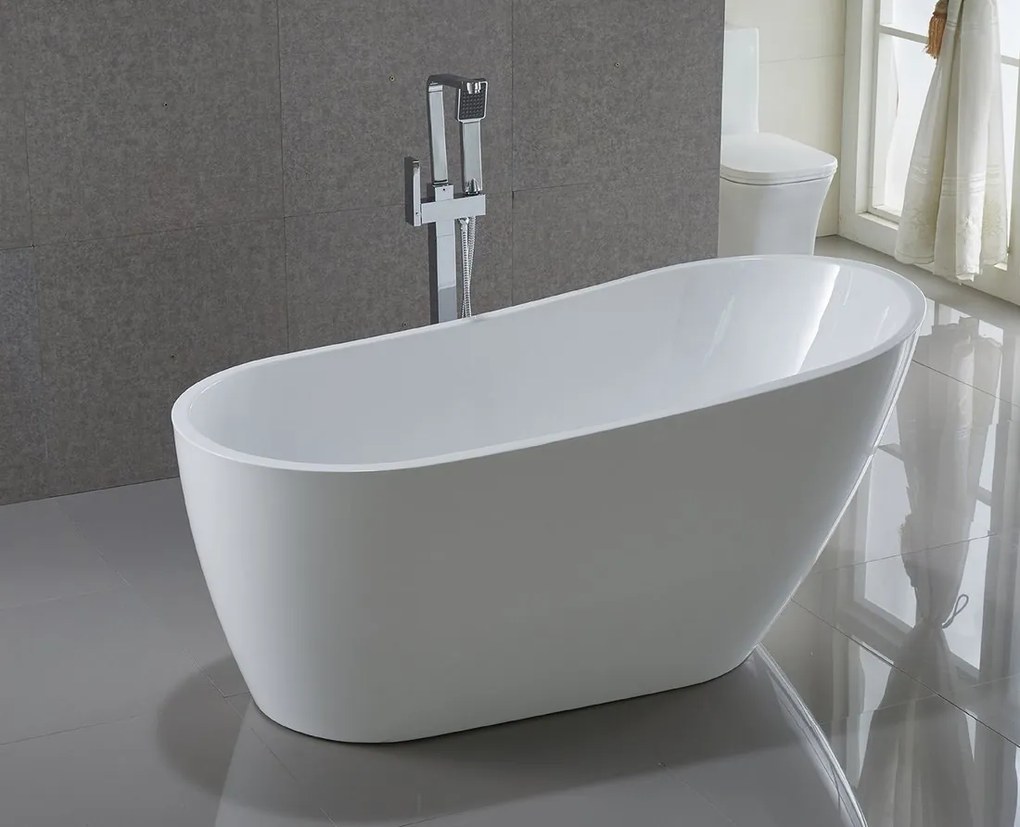 Aqualine Aqualine, TISA volně stojící vana 150x75 cm, bílá, E1575