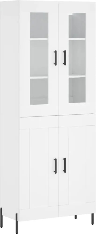 Skříň highboard bílá 69,5 x 34 x 180 cm kompozitní dřevo 3198345