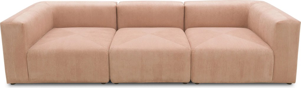 XXXLutz TŘÍMÍSTNÁ POHOVKA, textil, růžová, barva růžového zlata MID.YOU - Pohovky - 001776018416
