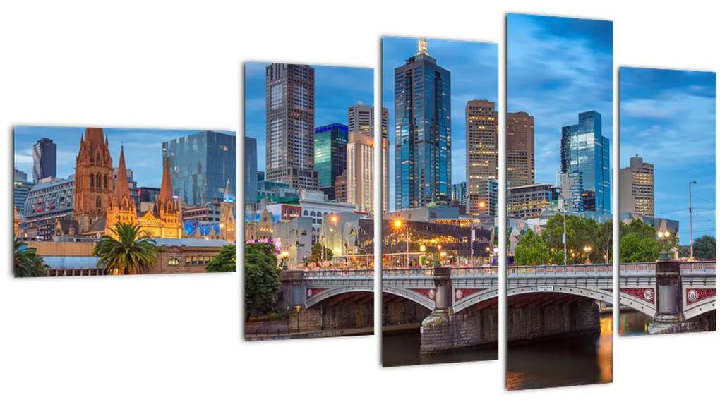 Obraz města Melbourne (110x60 cm), 40 dalších rozměrů