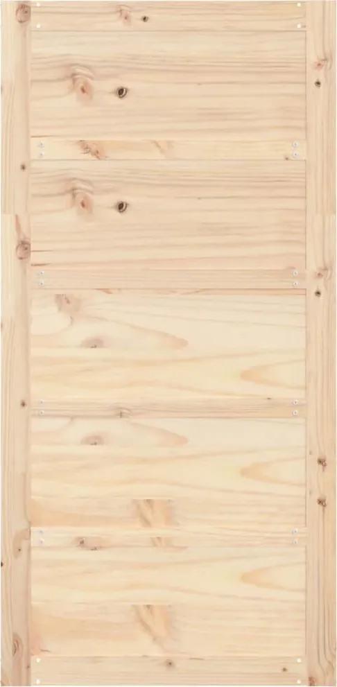 vidaXL Posuvné dveře 100 x 1,8 x 204,5 cm masivní borové dřevo [824623] Barva: Bílá