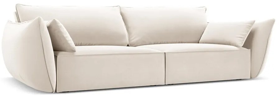 Béžová sametová pohovka 208 cm Vanda – Mazzini Sofas