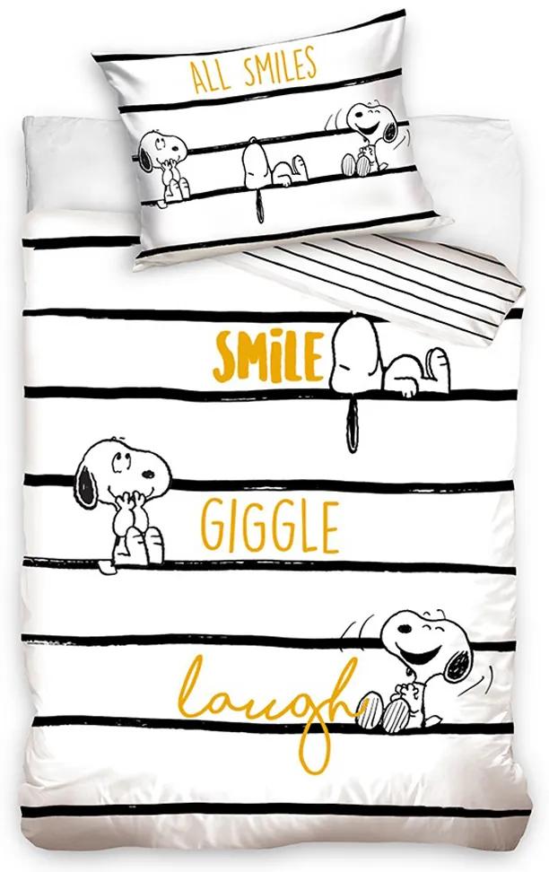 Dětské povlečení Snoopy Vždy s úsměvem