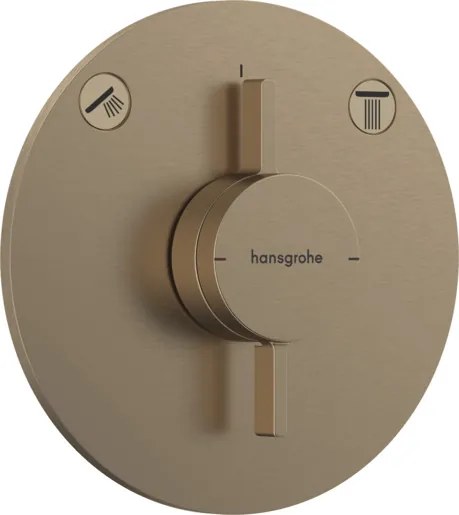 Hansgrohe DuoTurn S sprchová a vanová baterie bez podomítkového tělesa kartáčovaný bronz 75418140