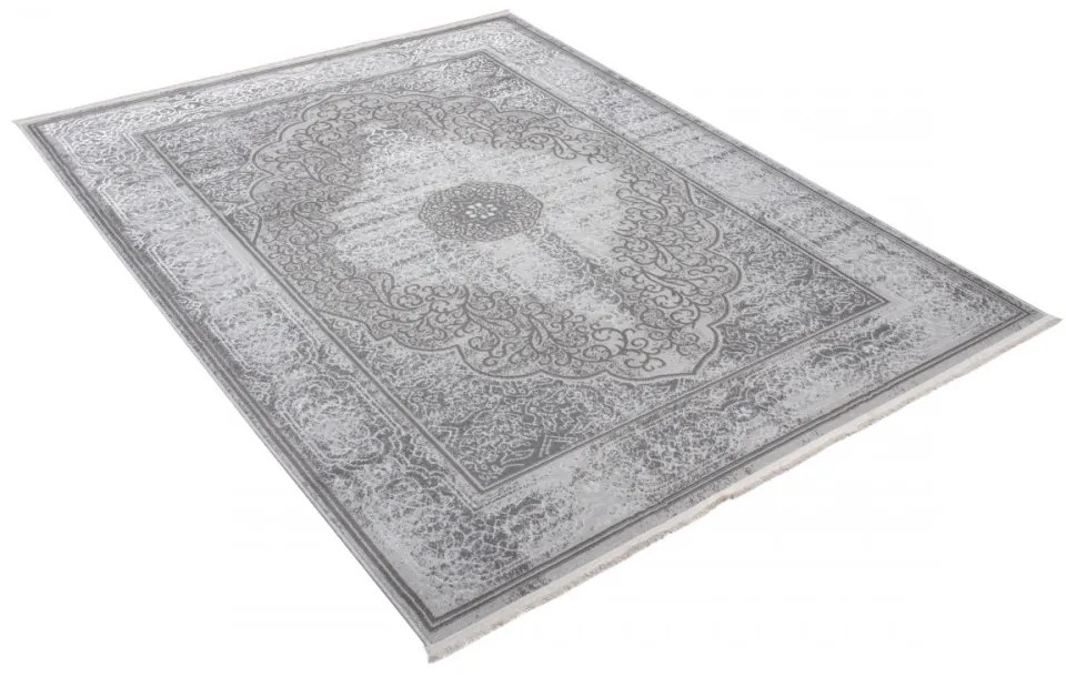 Kusový koberec Sunila šedo bílý 160x229cm