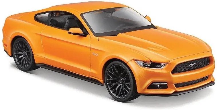 Kovový model maisto 2015 ford mustang gt, oranžová