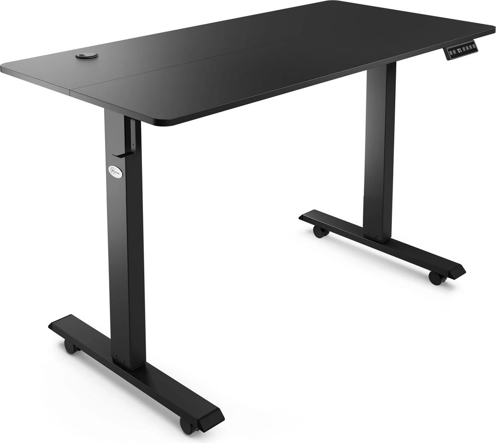 Elektrický psací stůl 120 x 60 cm Amone - černý