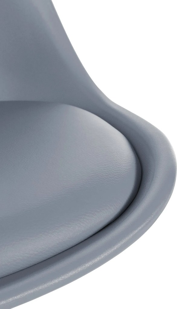 Židle Sofia plast kulatý – šedá