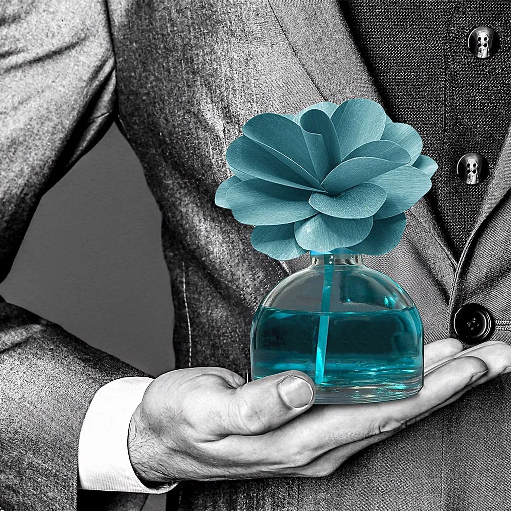 Muhà Flower difuzér s dřevěnou květinou Brezza Marina Objem: 200 ml