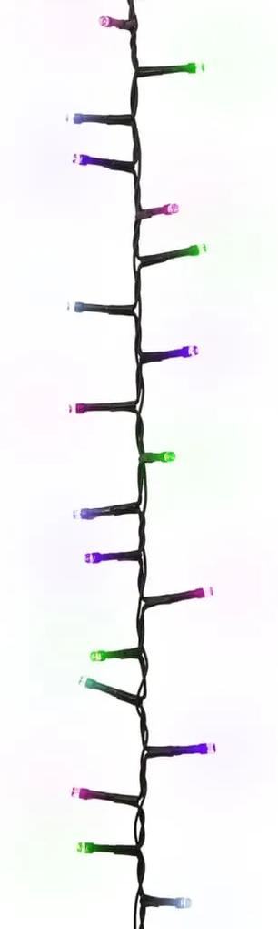 Světelný LED řetěz se 2 000 LED pastelový barevný 45 m PVC