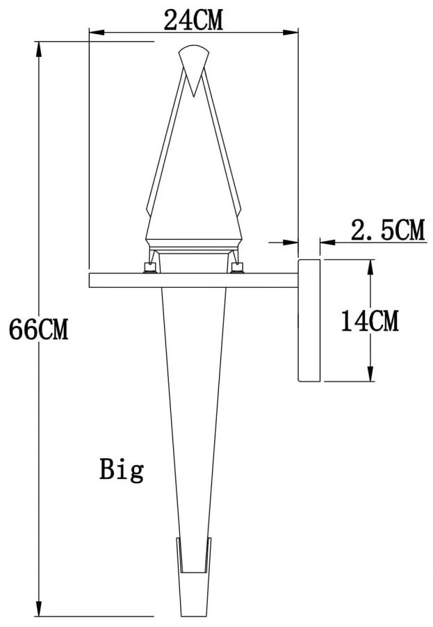 Elegantní nástěnná lampa SANTALIA