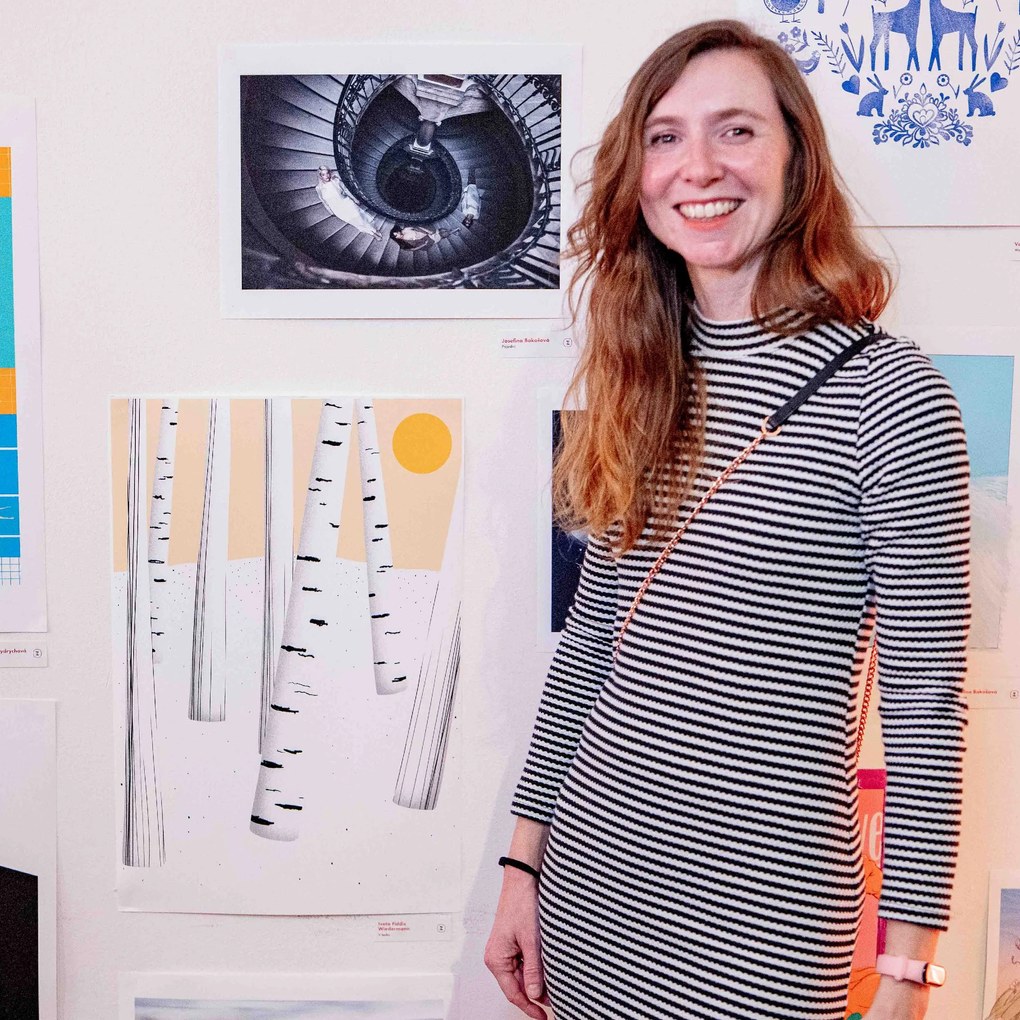 Iveta Fiddis Wiedermann | V lesíku Rám: Bez rámu, Velikost: 100 x 70 cm