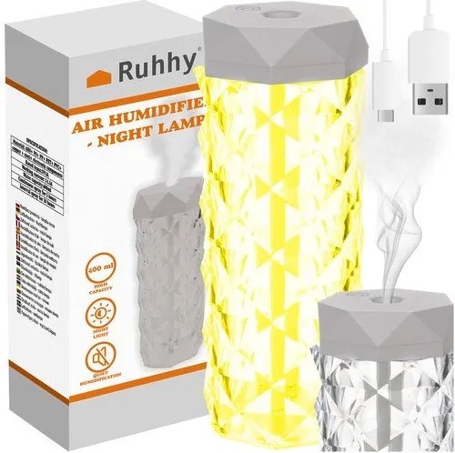 Zvlhčovač vzduchu, křišťálová RGB lampa Ruhhy 24625
