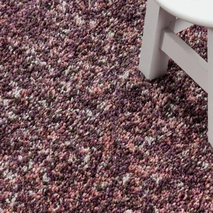 Vopi | Kusový koberec Enjoy shaggy 4500 pink - Kruh 80 cm