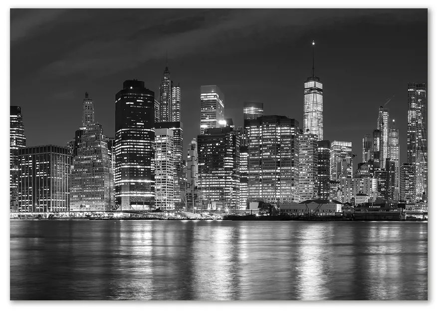 Wallmuralia Foto obraz akrylové sklo Manhattan noc 100x70