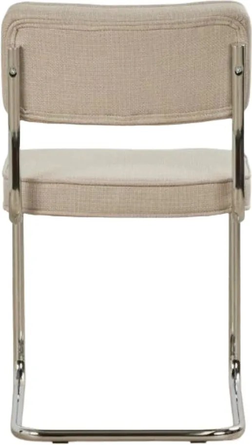 Béžová čalouněná houpací jídelní židle Rupert – Unique Furniture