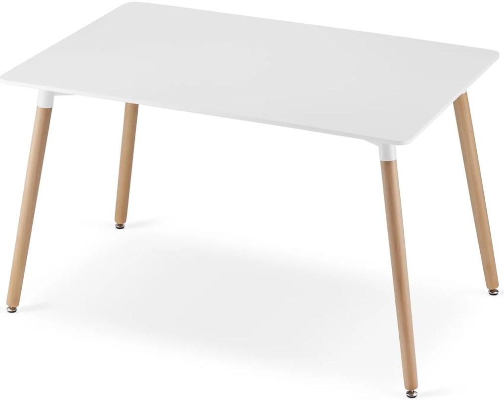 ARCHIV Jídelní set 1 + 4, stůl ADRIA 120x80cm bílý + židle BALI MARK černá