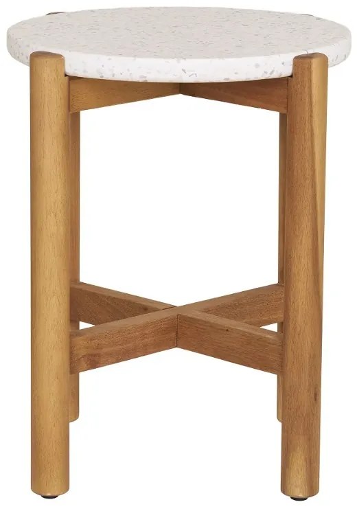 Zahradní odkládací stolek Lapronda 37 cm přírodní