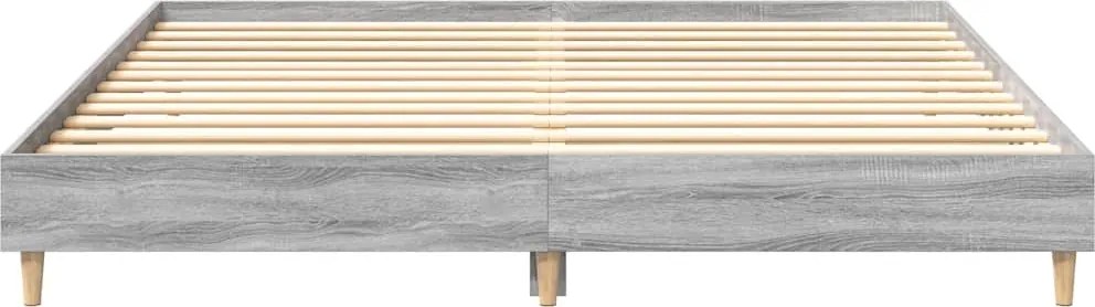 Rám postele bez matrace Grey Sonoma 180x200cm kompozitní dřevo 3329026