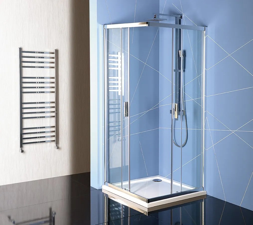 Polysan Polysan, EASY LINE čtvercová sprchová zástěna 800x800mm, čiré sklo, EL5215