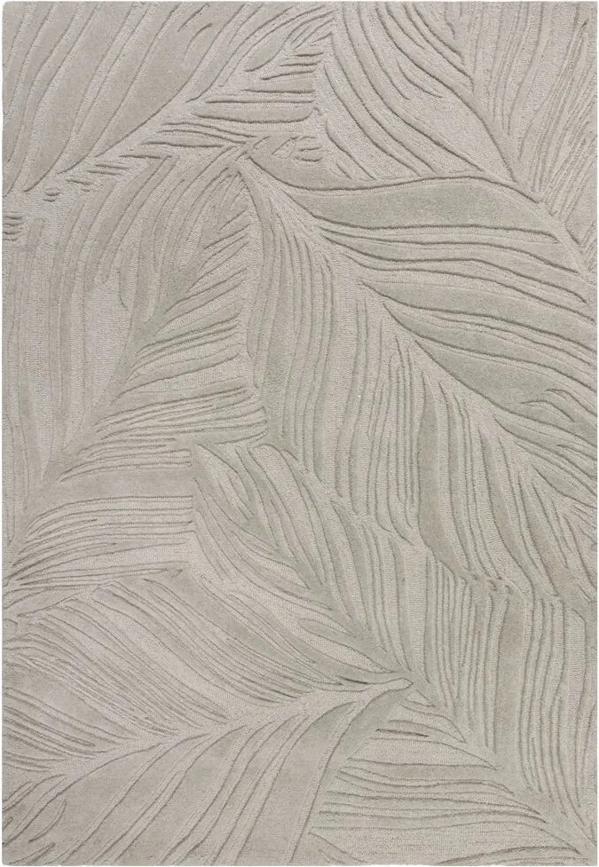 Kusový koberec Solace Lino Leaf Grey, 120x170, šedá, obývacia izba, Flair Rugs