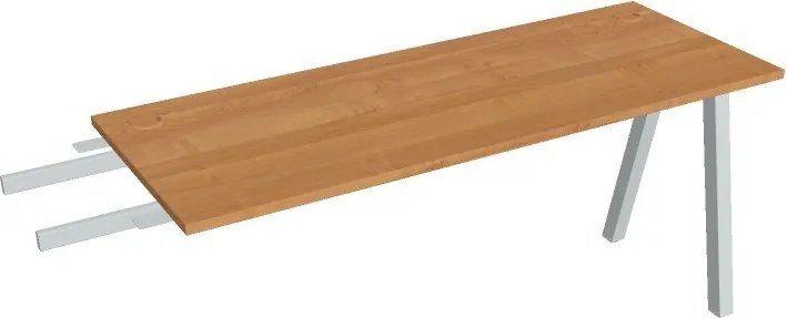 Hobis Kancelářský stůl k řetězení Hobis UEA 1600RU, deskaakát, bílá RAL 9016