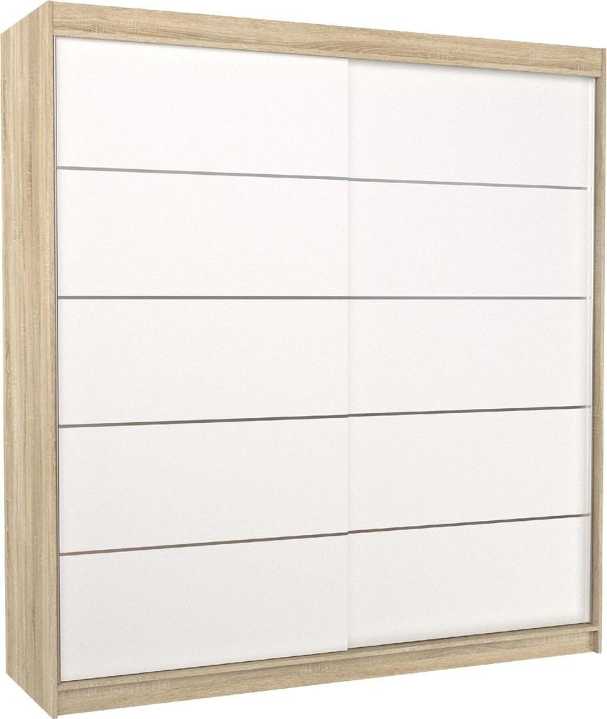 ADRK Furniture Skříň s posuvnými dveřmi ESTEVA 200 ADRK-SW-EST-SW-200
