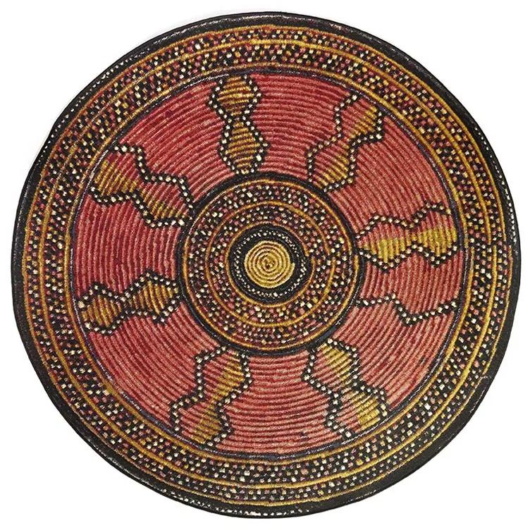 Koberce Breno Kusový koberec ZOYA kruh 418/Q01X, Červená, Vícebarevné, 120 x 120 cm