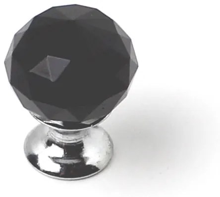 81045 - knopka 25mm crystal Black