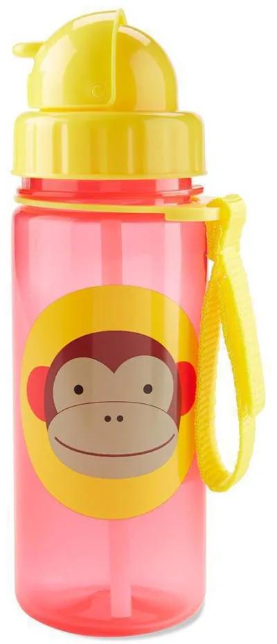SKIP HOP Hrnek s brčkem bez PVC A BPA 12 m+ Skip Hop Zoo 385 ml Opice