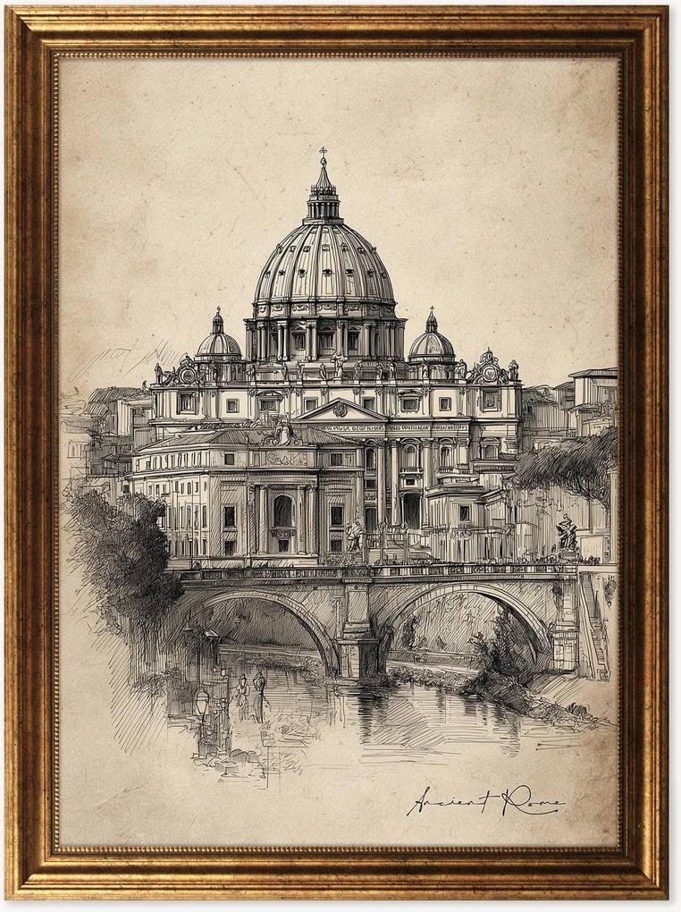 Zarámovaný digitální tisk Ancient Rome