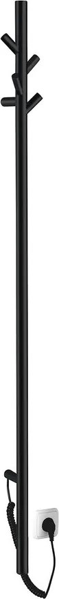 Sapho Sapho, PASADOR elektrický sušák ručníků, kulatý, 150x1500 mm, 30 W, černý mat, ER175BV