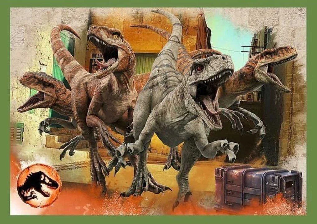 TREFL PUZZLE 4v1 Jurassic World Nebezpeční dinosauři 207 dílků skládačka tr34607